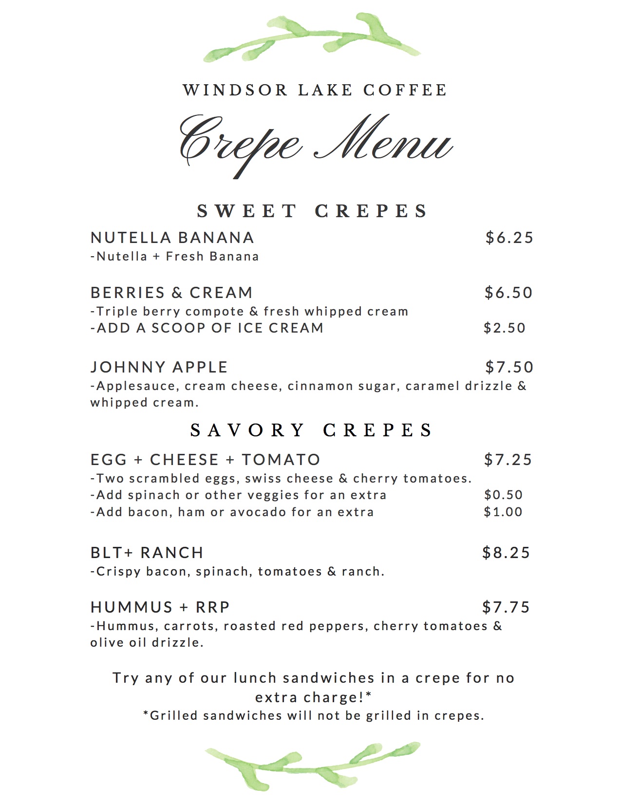 Crepe Menu New 4:2:20 – Windsor Lake Coffee